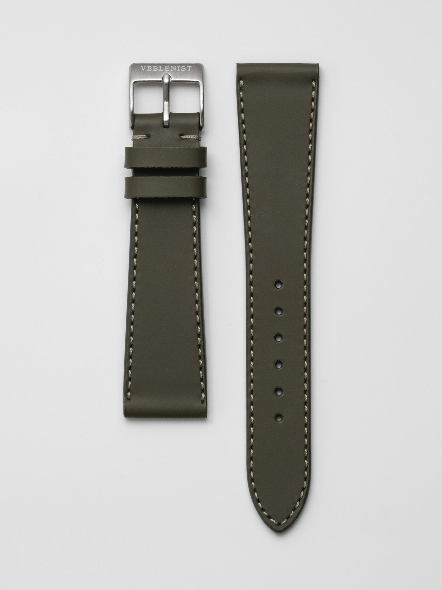 Green Rubberized Leather Leather Watch Strap | Veblenist – VEBLENIST