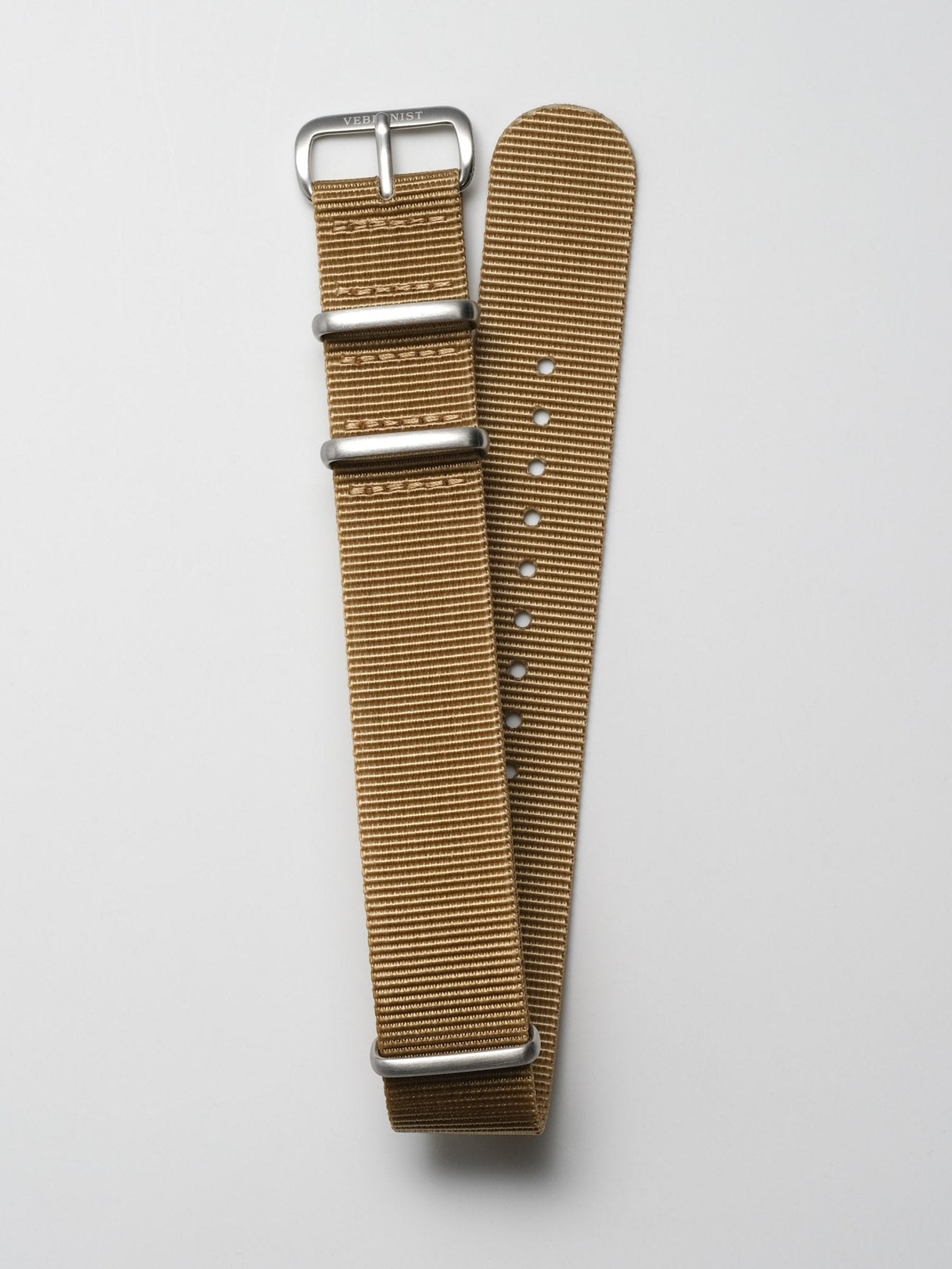 Camel Nylon Single-Piece Watch Strap – VEBLENIST