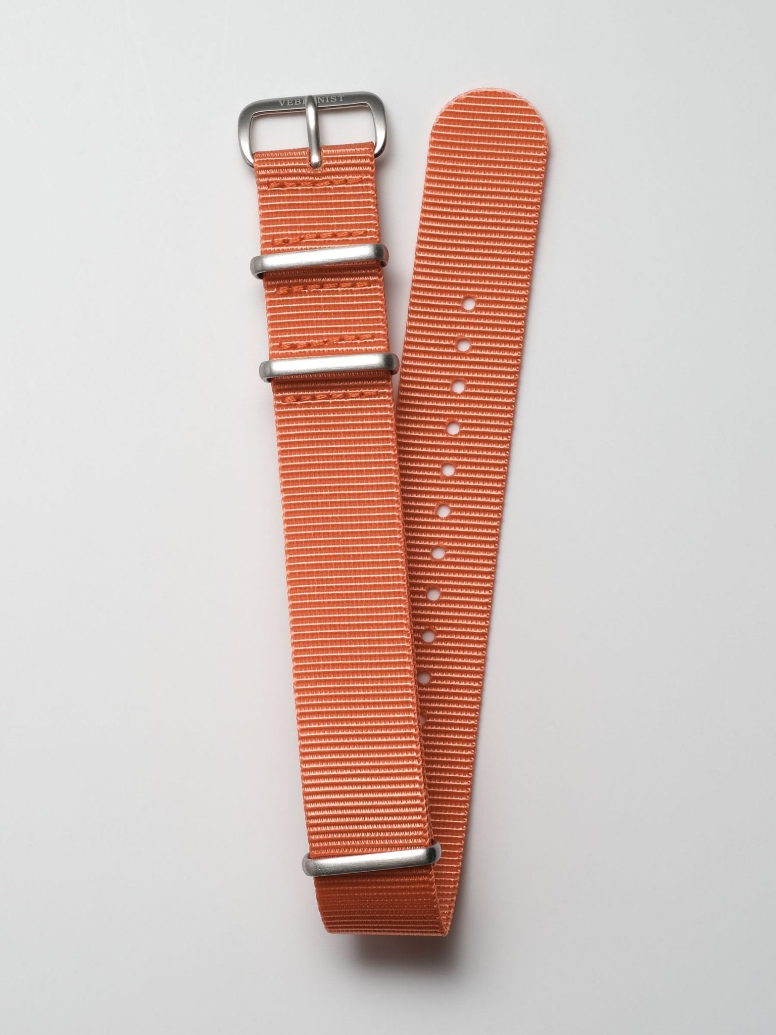Orange Nylon Single-Piece Watch Strap – VEBLENIST