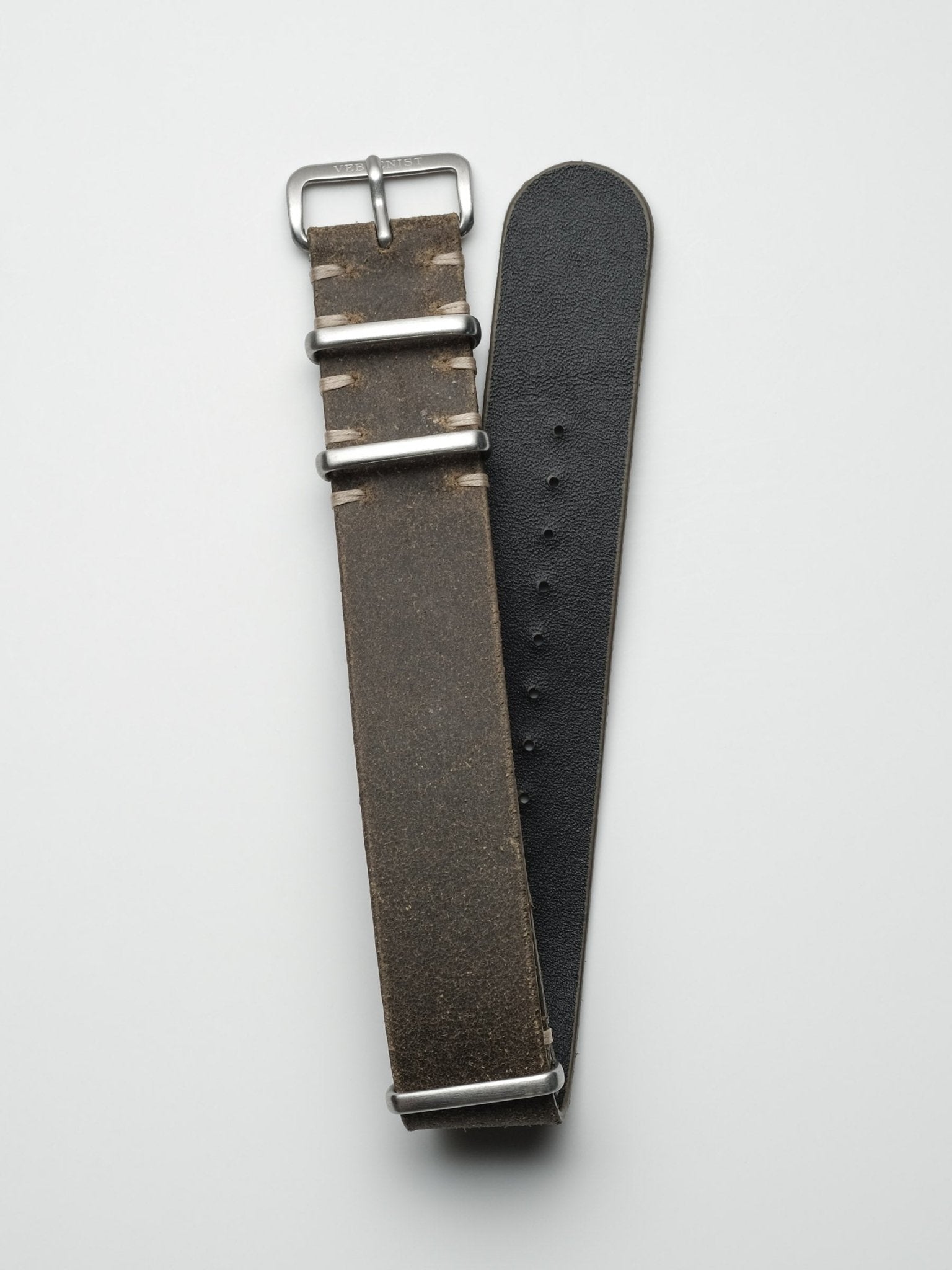 Ironwood NATO Single-Piece Leather Watch Strap | Veblenist – VEBLENIST