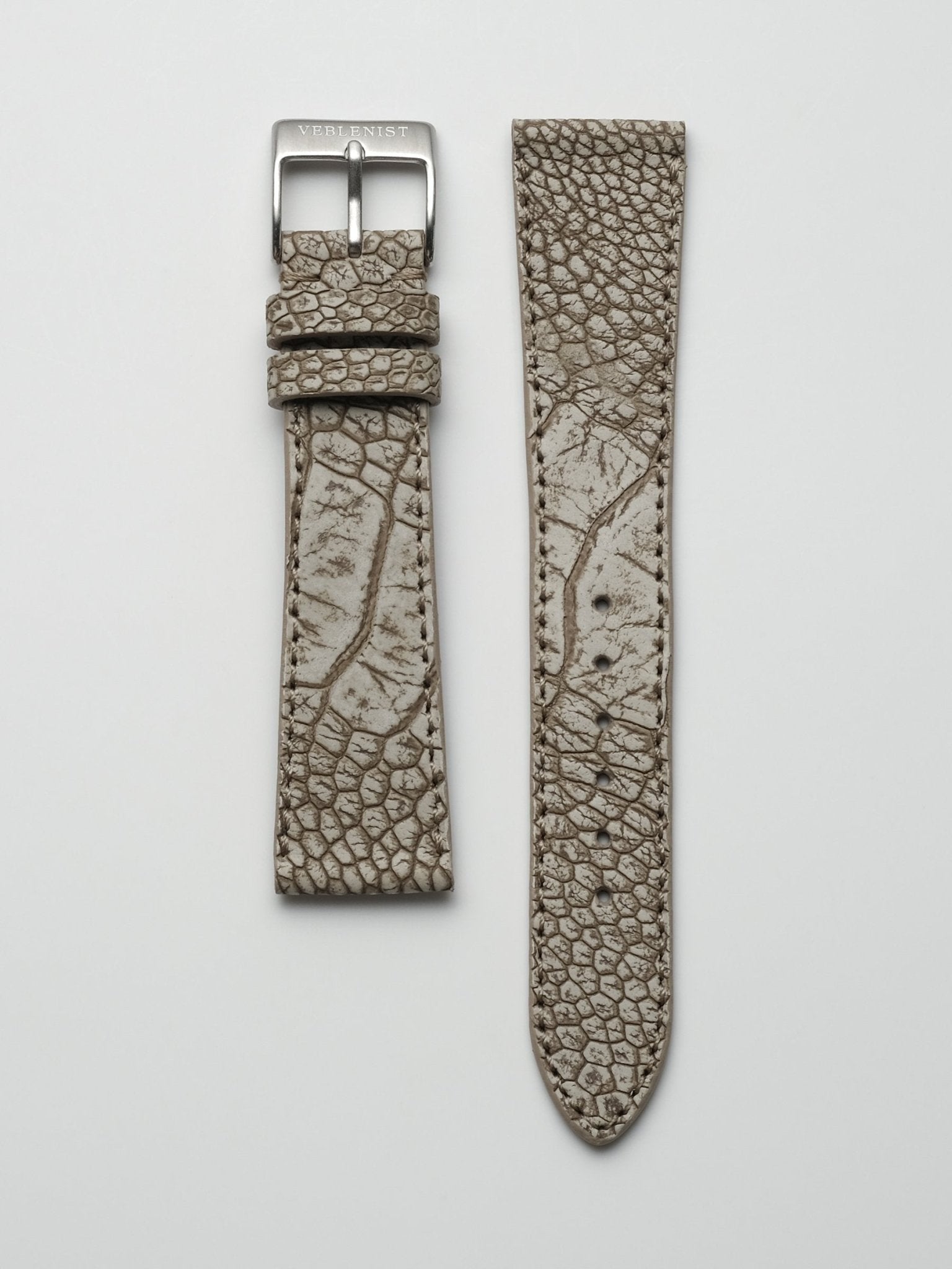 Sand Ostrich Leather Watch Strap | Veblenist – VEBLENIST