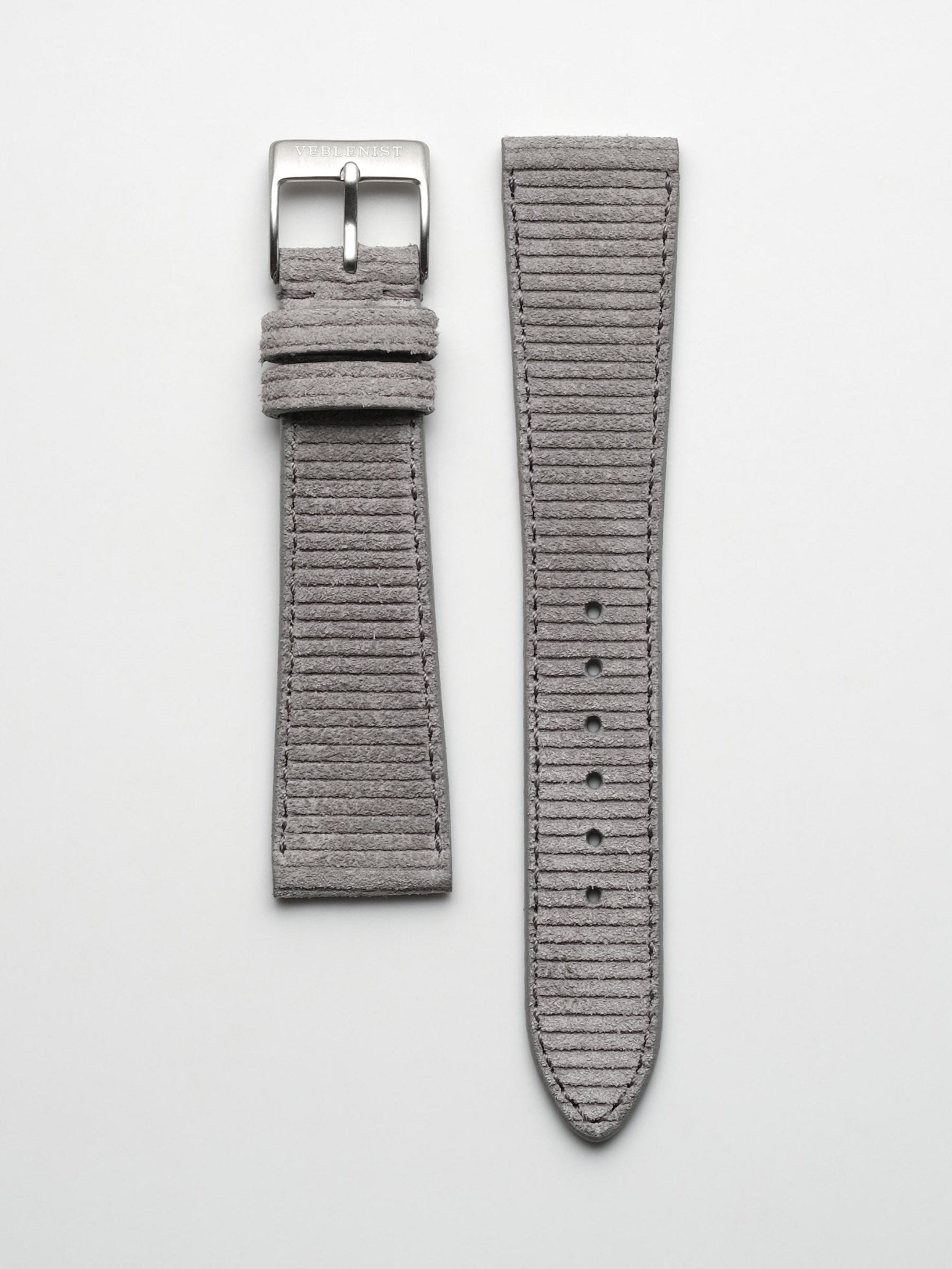 Slate Grey Ridged Suede – VEBLENIST