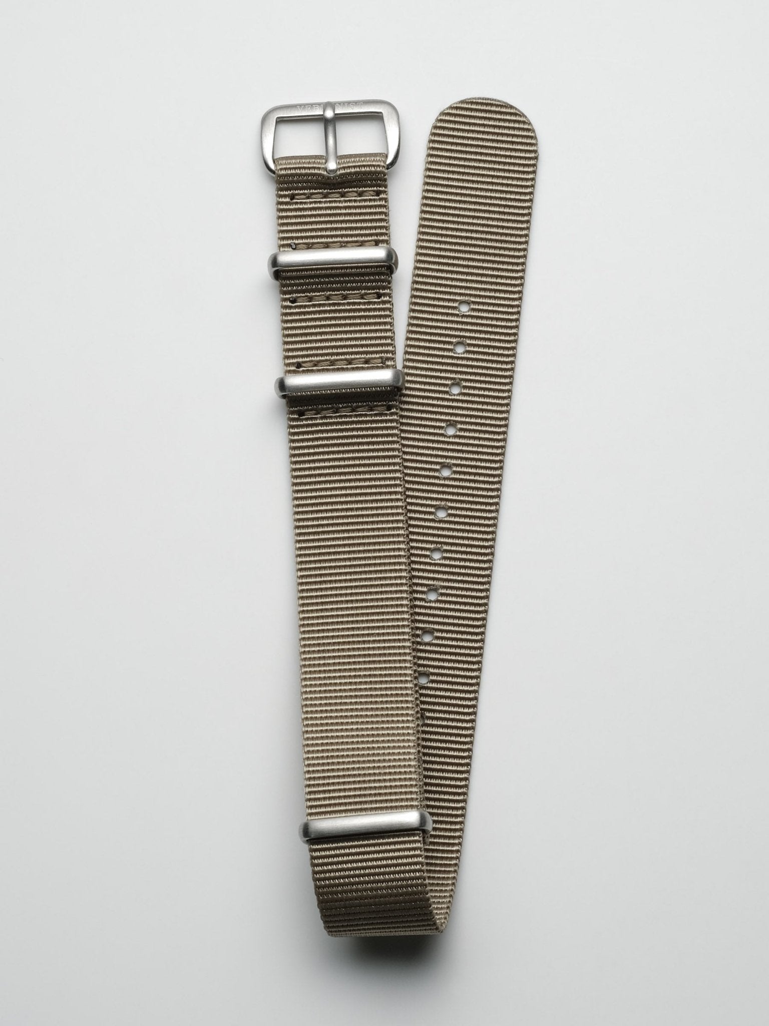 Khaki Nylon Single-Piece Watch Strap – VEBLENIST